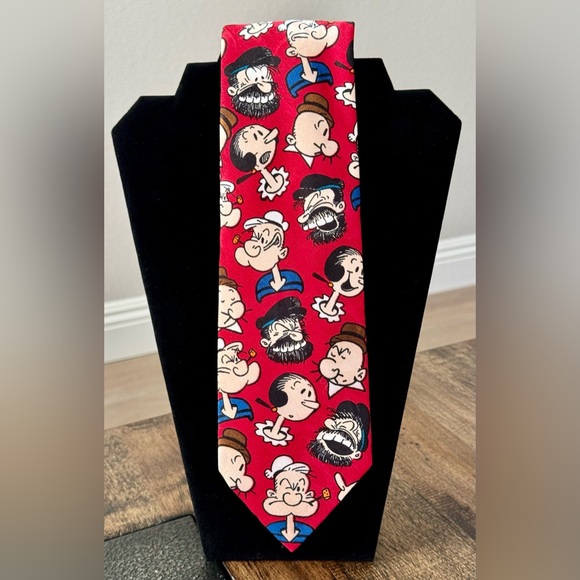 Beans McGee | Other | Beans Mcgee Mens Popeye Novelty Neck Tie Olive ...